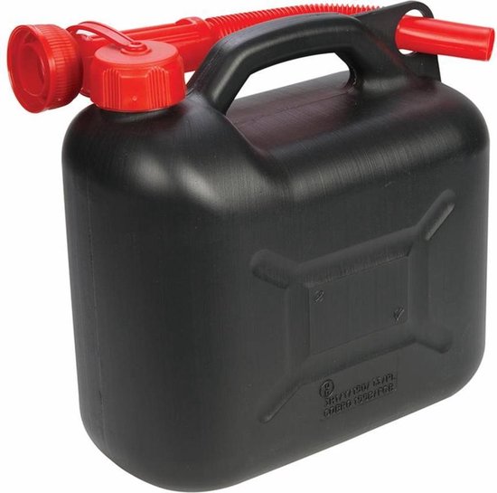 Silverline Plastic brandstof jerrycan - 5 liter - zwart - met flexibele ...