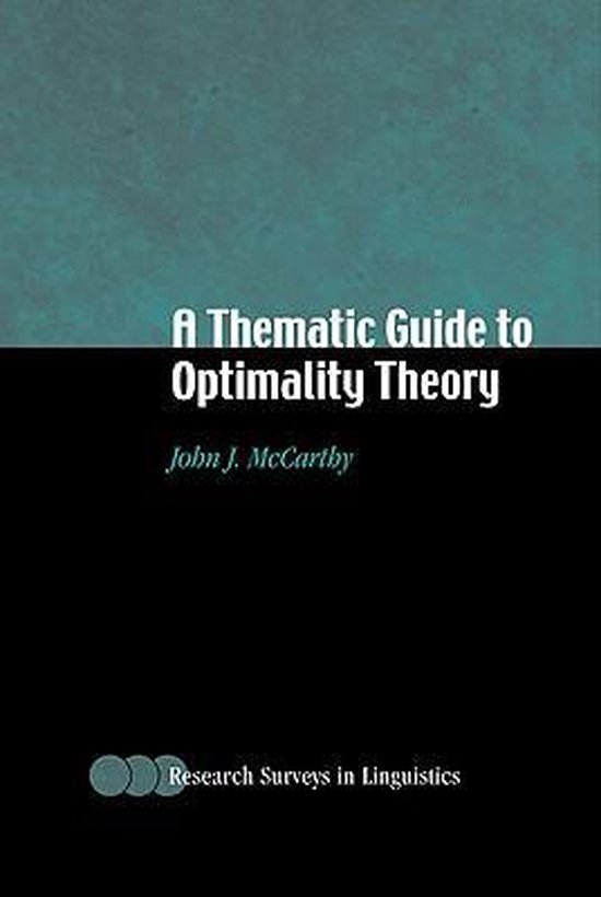 Research Surveys in Linguistics-A Thematic Guide to Optimality Theory ... Research Surveys in Linguistics-A Thematic Guide to Optimality Theory ...