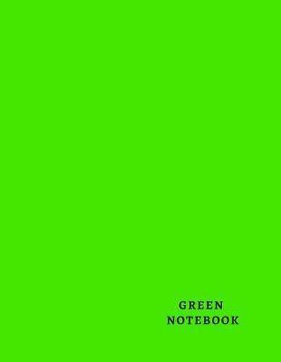 Green Notebook, World Of Notebooks | 9781091574175 | Boeken | bol