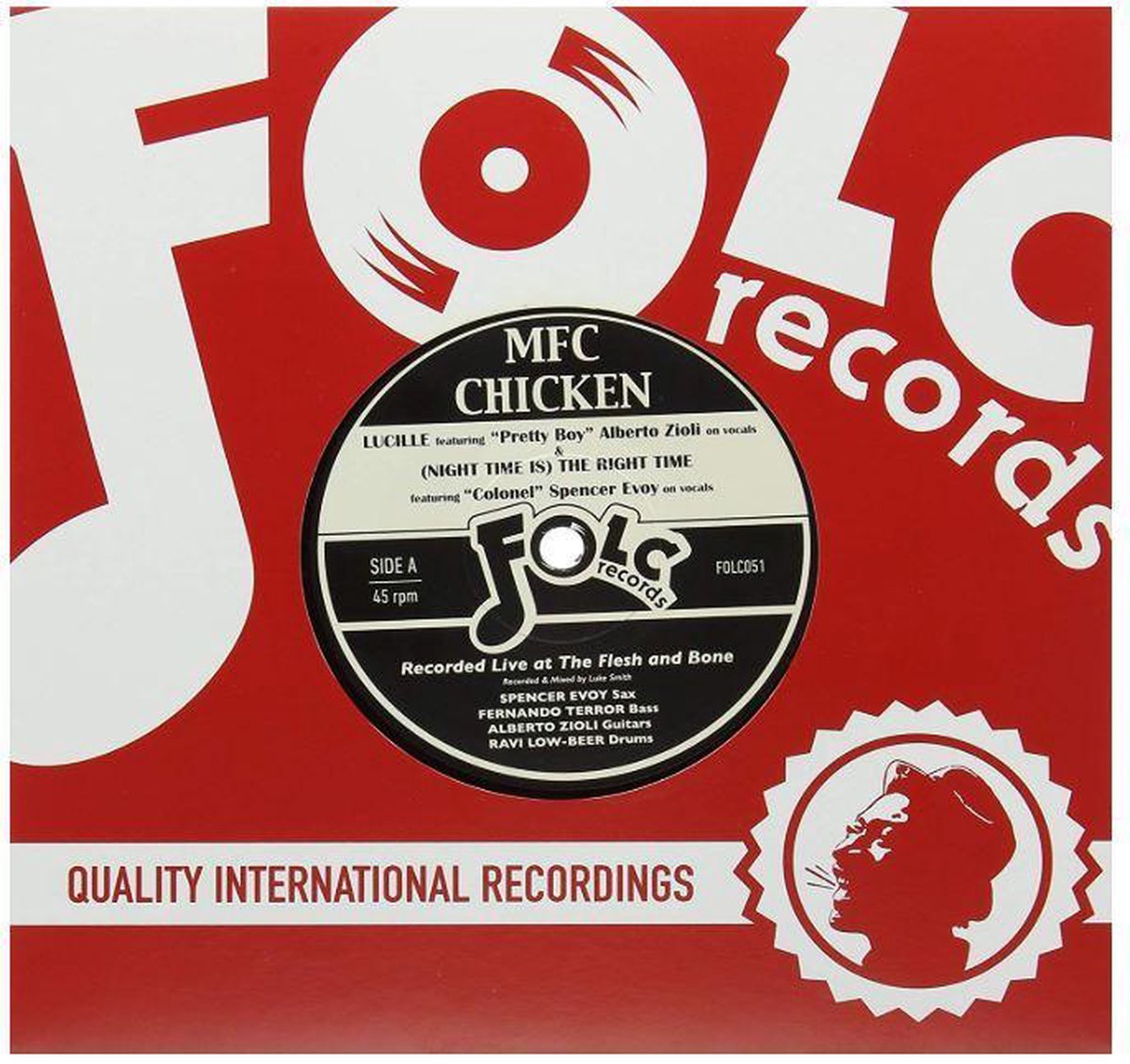 MFC Chicken - Live At The Flesh And Bone (7" Vinyl Single), Mfc Chicken ...