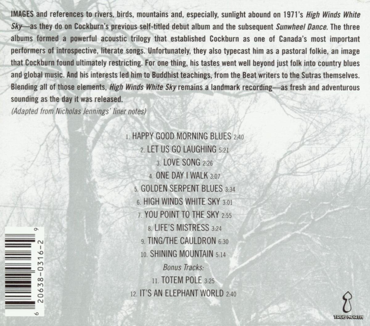 High Winds, White Sky, Bruce Cockburn | CD (album) | Muziek | bol.com