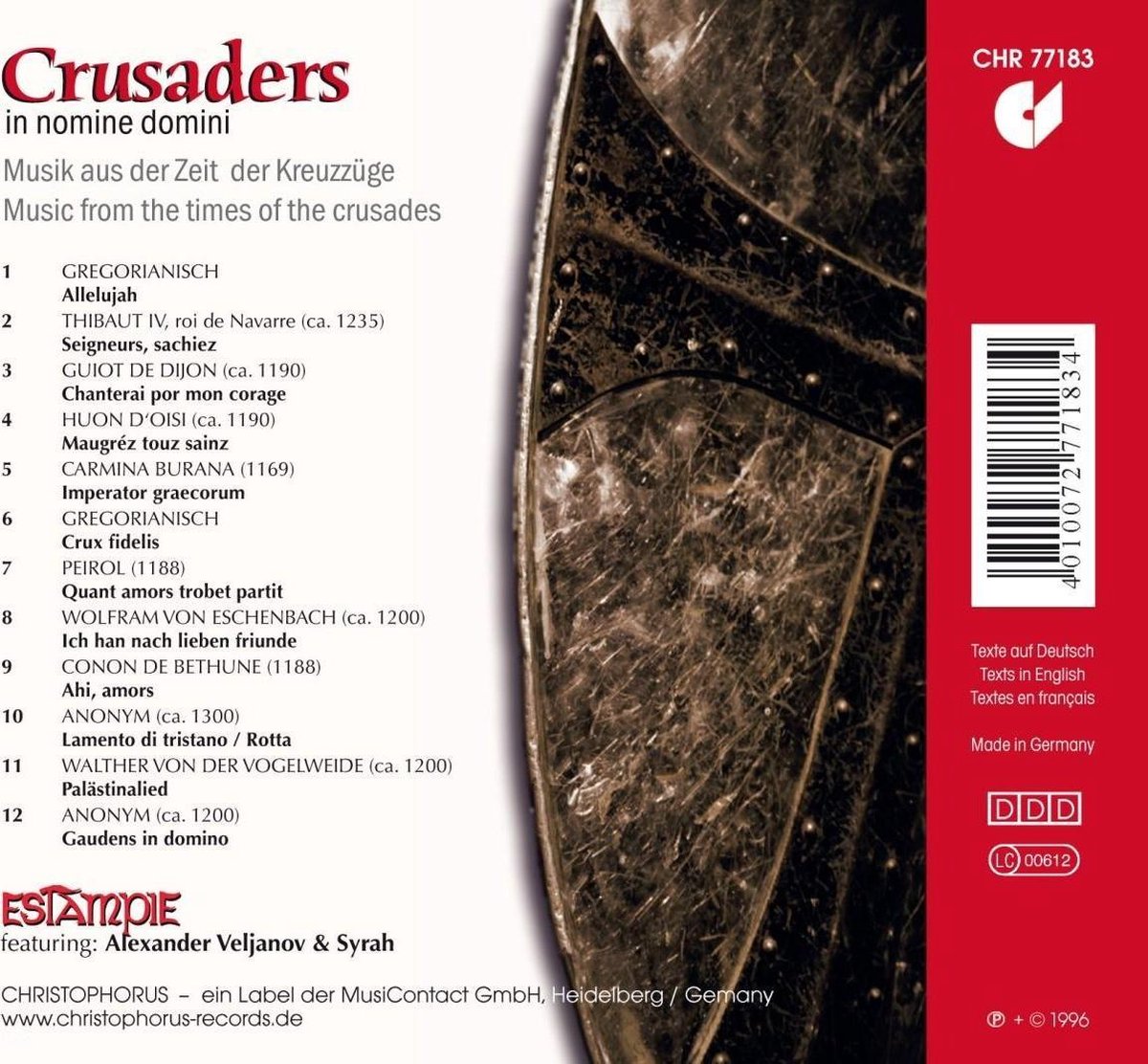Estampie - Crusaders: In Nomine Domine (CD), CRUSADERS | Muziek | bol.com