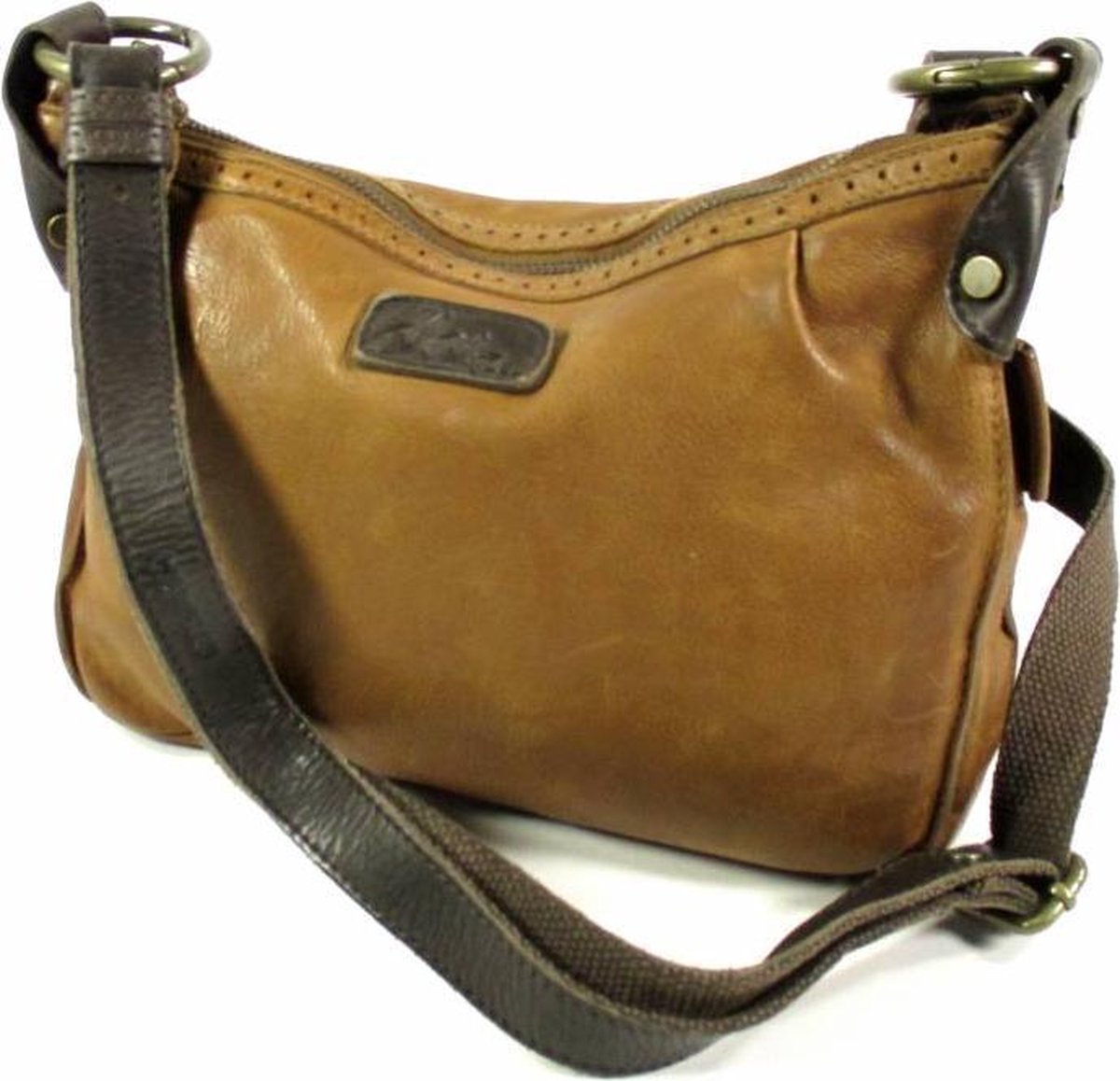 Wou-Wou Schoudertas baguette rits tas CHESTNUT | bol.com