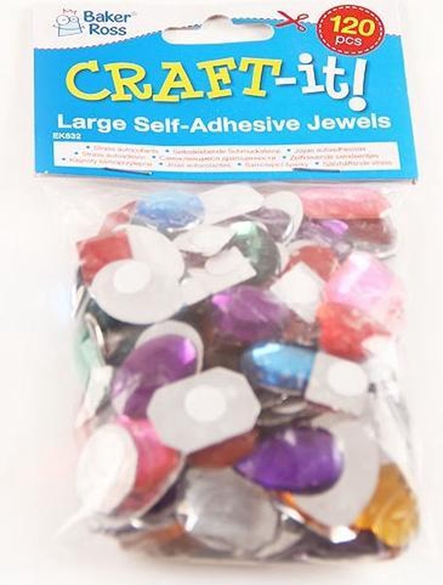Grote zelfklevende edelstenen van acryl - stickers voor kinderen en ...