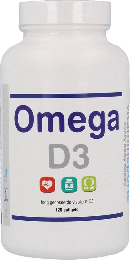 Vitaminstore - Omega D3 - 120 softgels - Hoge Dosis Natuurlijk Visolie ...
