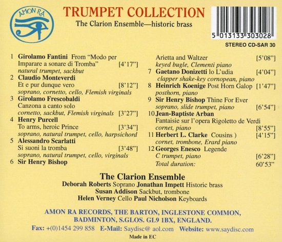 Trumpet Collection, The Clarion Ensemble | CD (album) | Muziek | bol.com