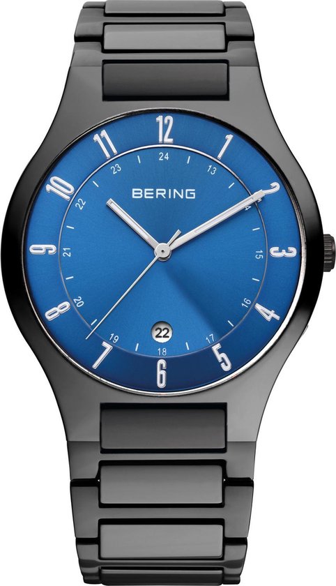 BERING 11739-727 - Horloge - Titanium - Zwart - 39 mm | bol.com