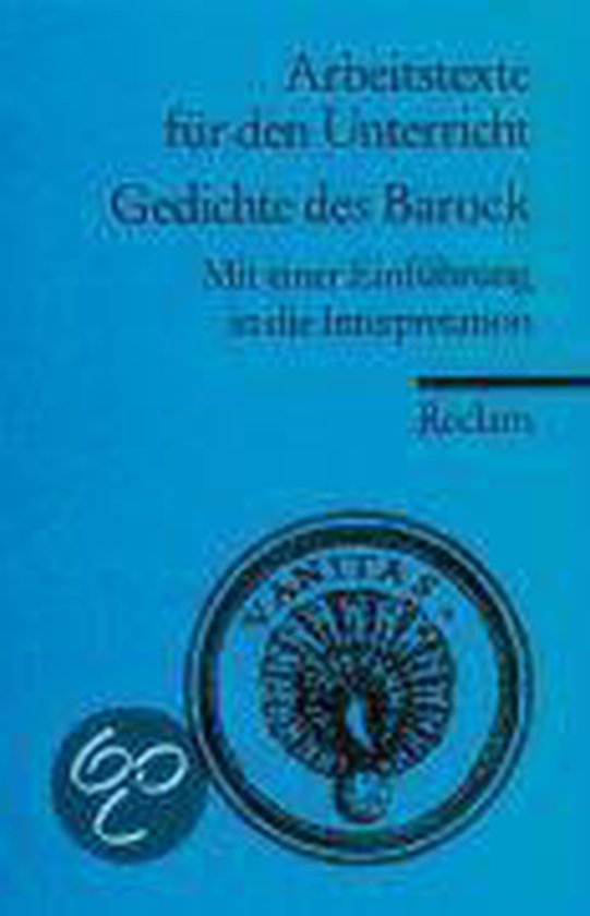 Gedichte Des Barock | 9783150150276 | Boeken | bol