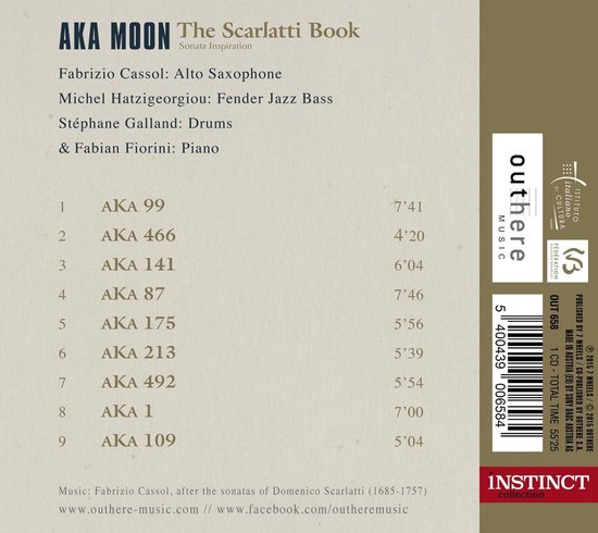 Aka Moon & Fabian Fiorini - The Scarlatti Book (CD), Aka Moon & Fabian ...