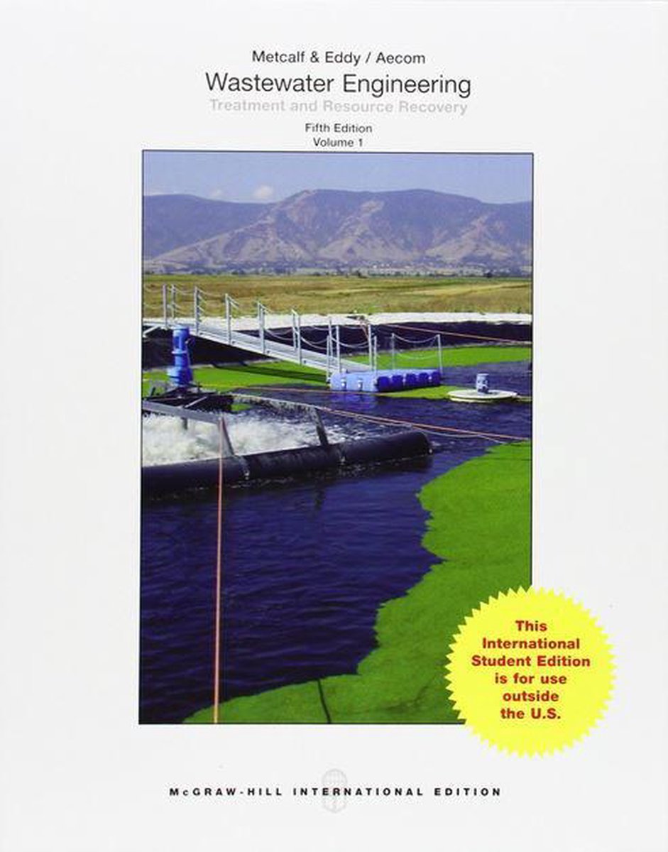 Wastewater Engineering | 9781259010798 | Inc. Metcalf & Eddy | Boeken ...
