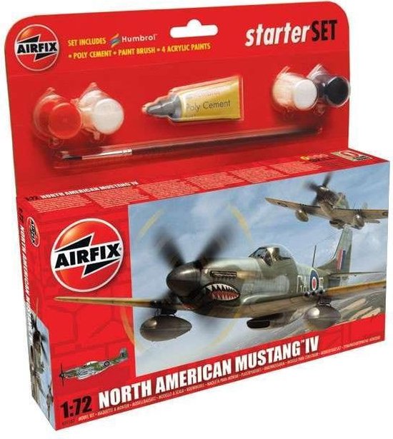 Kit de modèle Airfix North American Mustang Iv Starter Set | bol.com