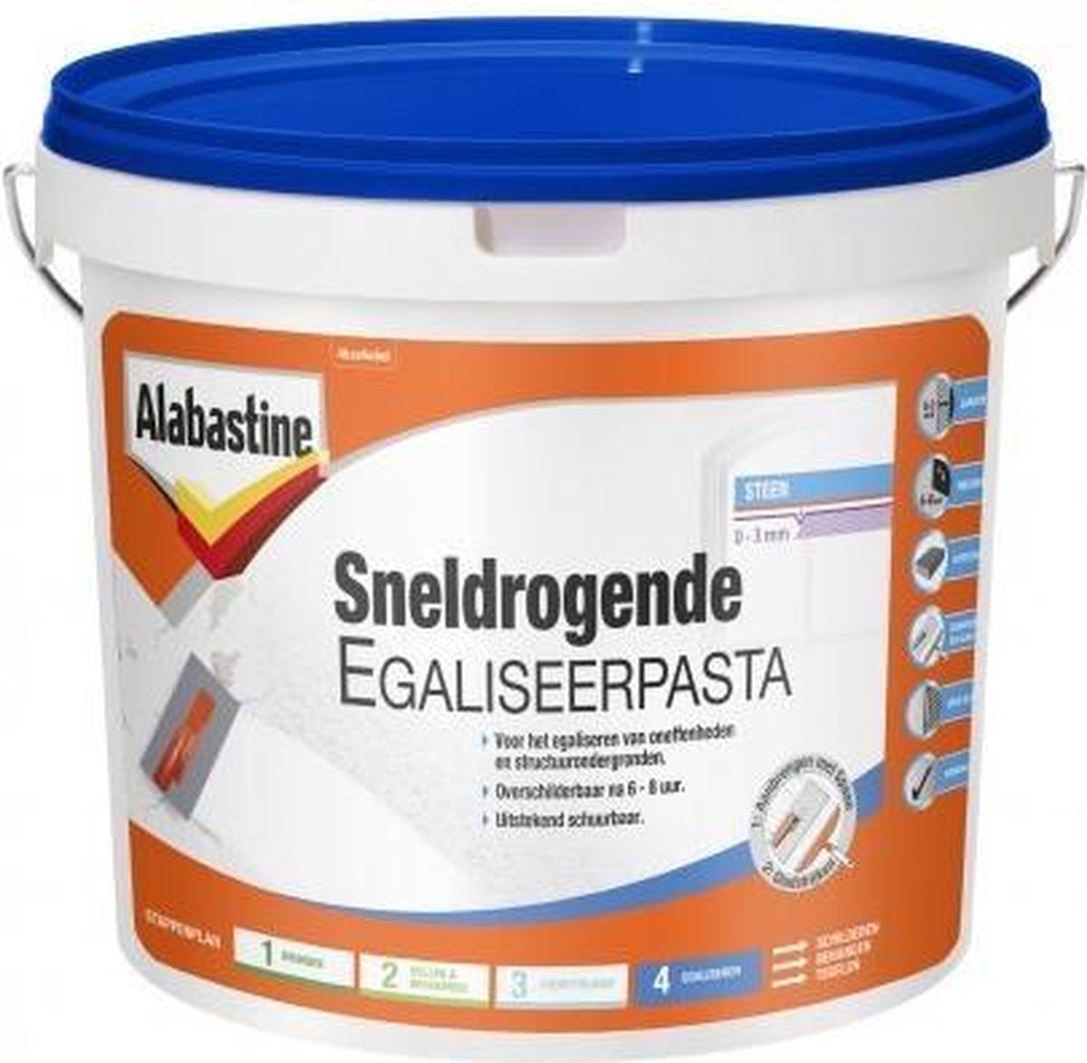 Alabastine sneldrogende egaliseerpasta - 5 kg | bol.com