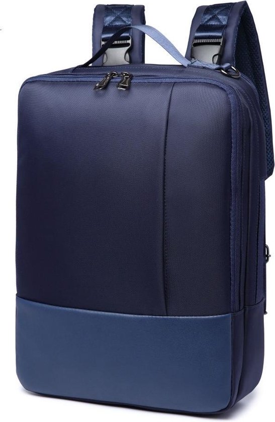 Rugtas laptoptas backpack multifunctioneel 3 in 1 - Donkerblauw | bol.com