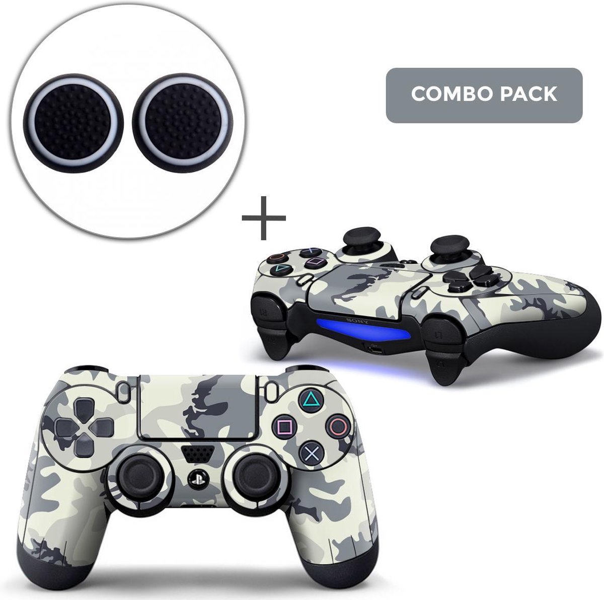 Army Camo White Combo Pack - PS4 Controller Skins PlayStation Stickers ...