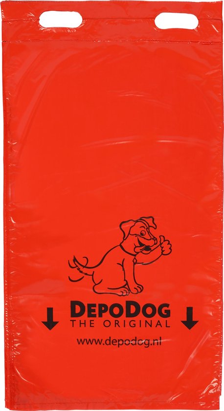 DepoDog hondenpoepzakjes 2400 st. Rood blokverpakking 7203-2400 | bol