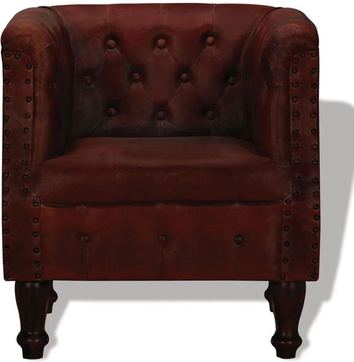 Luxe Fauteuil Bruin Echt Leer / Loungestoel / Lounge stoel / Relax ...