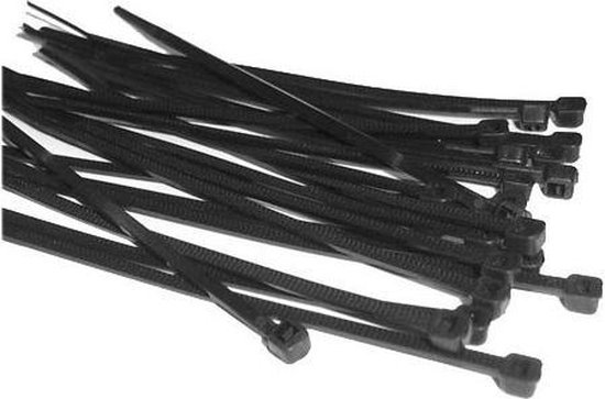 Sapiselco Kabelbinders Zwart - 140x3,5mm - Tie Wraps 100 Stuks | bol.com