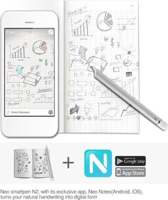 Neo Smartpen N2 Silver White | bol.com