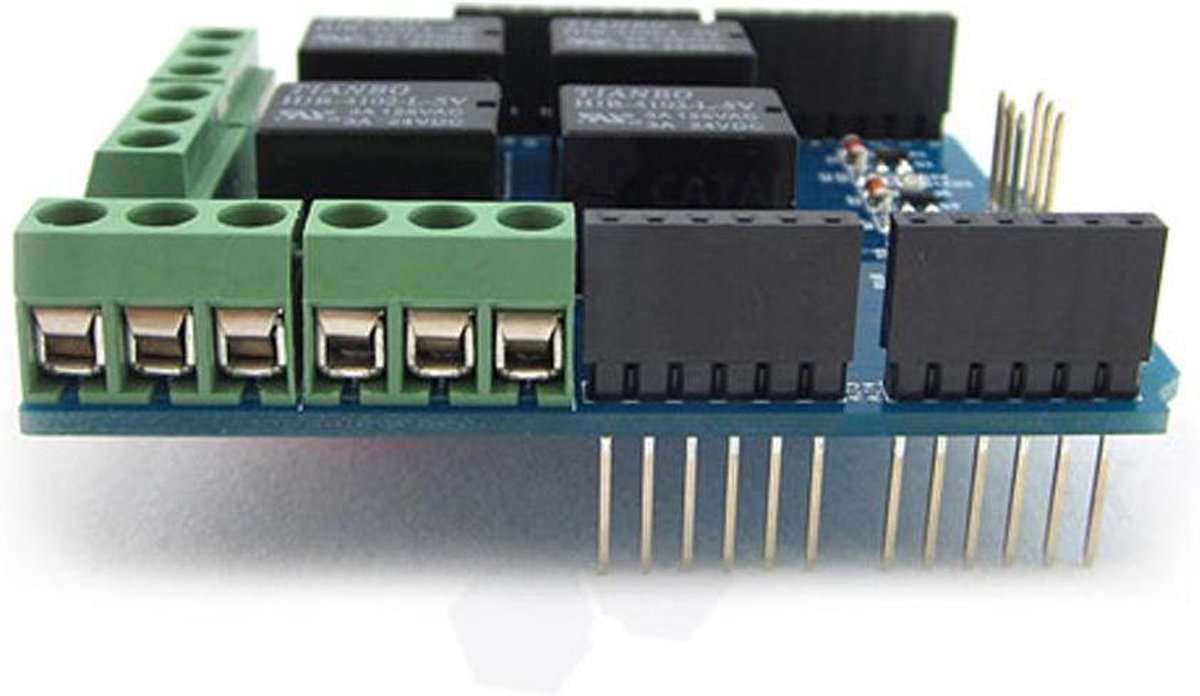 Relais Shield 5V 4 Kanaal Arduino UNO R3 Relais Shield Arduino Shield ...
