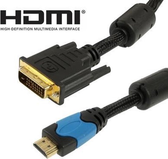 5m Hdmi 19pin Male Naar Dvi 24 1 Pin Male Kabel 1 3 Version Gold