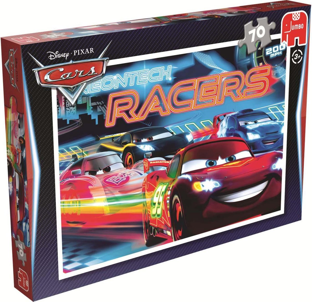 Jumbo Disney Cars Neon - Puzzel - 70 stukjes | bol.com