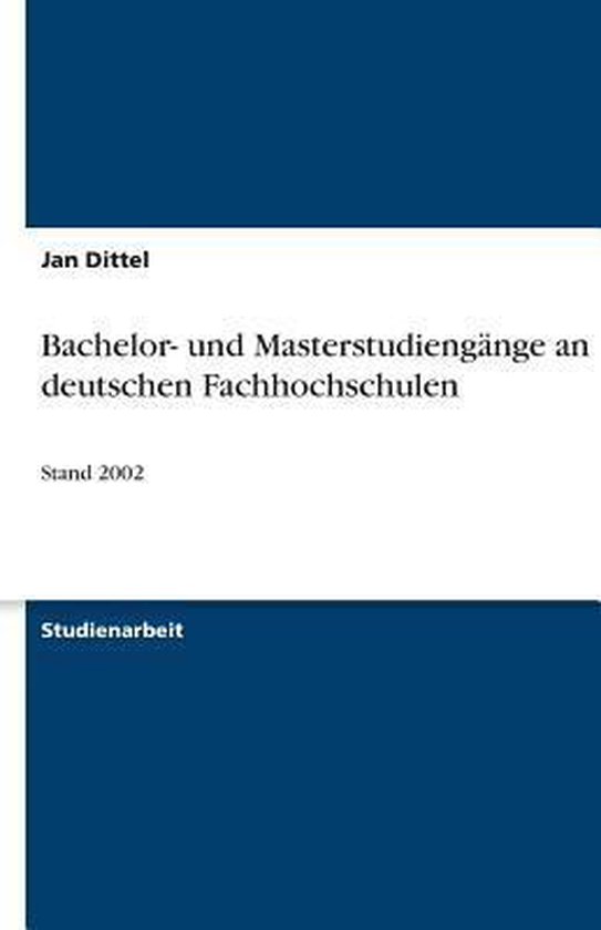 Bachelor- Und Masterstudieng nge an Deutschen Fachhochschulen, Jan ... Bachelor- Und Masterstudieng nge an Deutschen Fachhochschulen, Jan ...