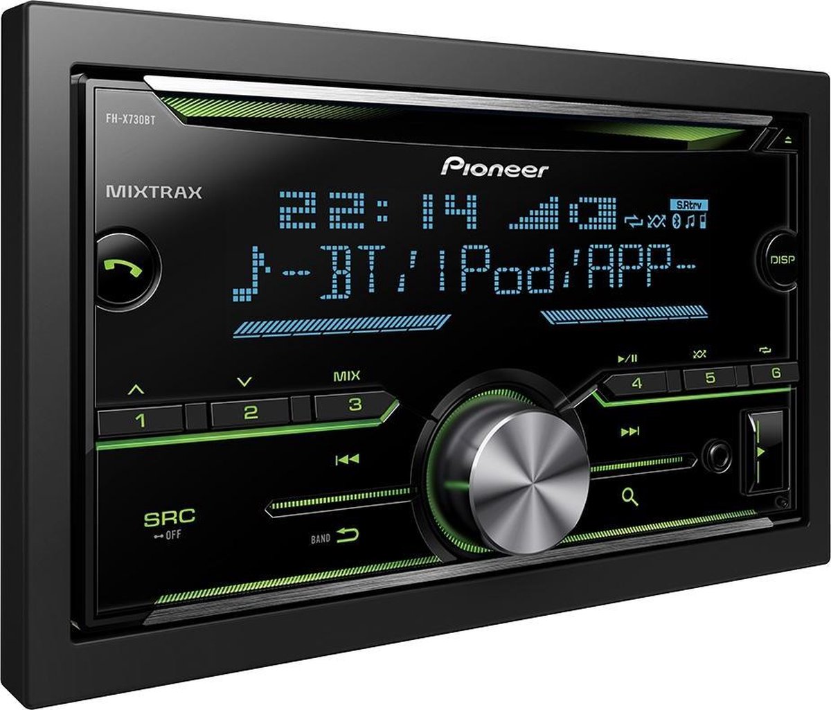 Pioneer Autoradio FH-X730BT - Dual Din - USB - CD - Bluetooth | bol.com