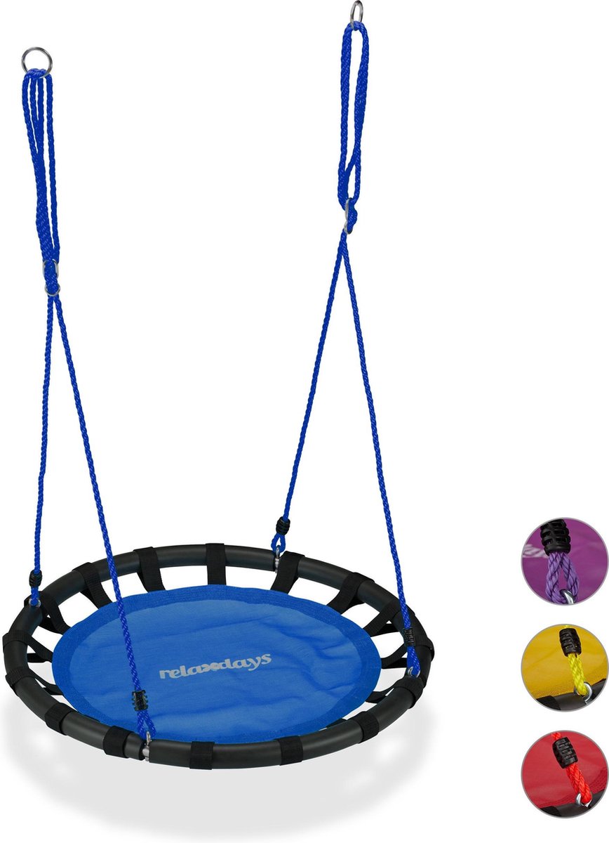 Relaxdays Nestschommel - ronde schommel - 80 cm - kinderschommel ...