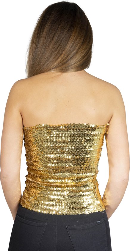 Pailletten rokje/topje, goud | bol.com