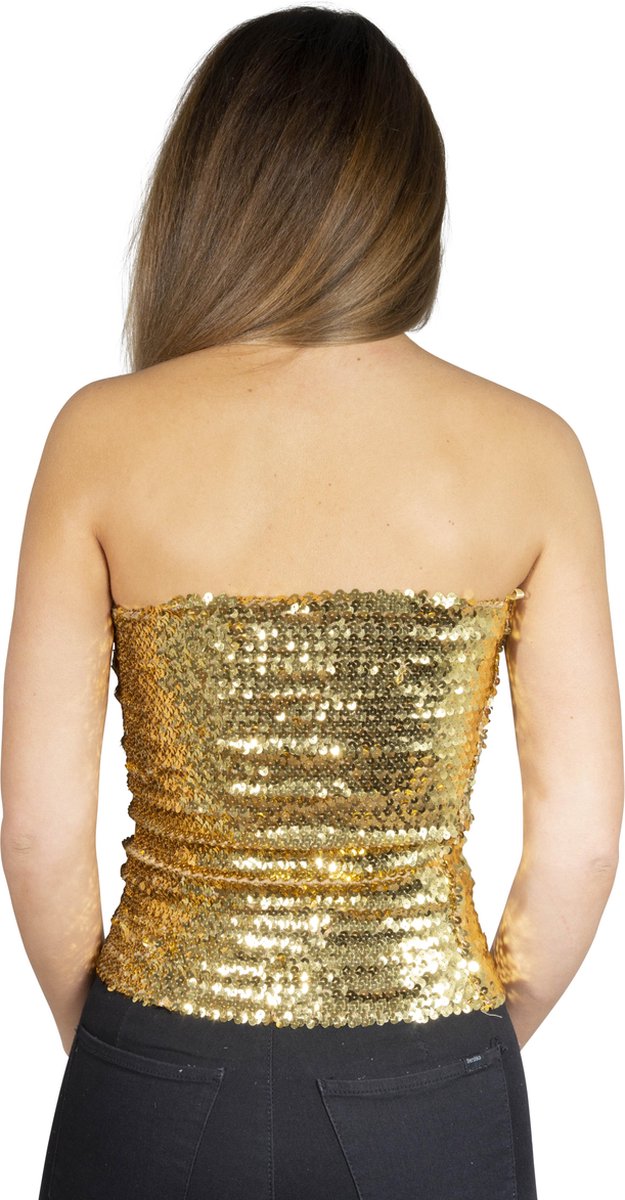 Pailletten rokje/topje, goud | bol.com