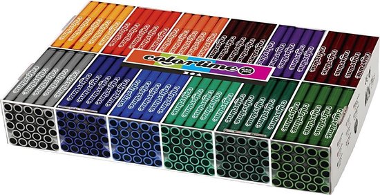Colortime stift, 5 mm lijn, extra kleuren, 288 assorti | bol