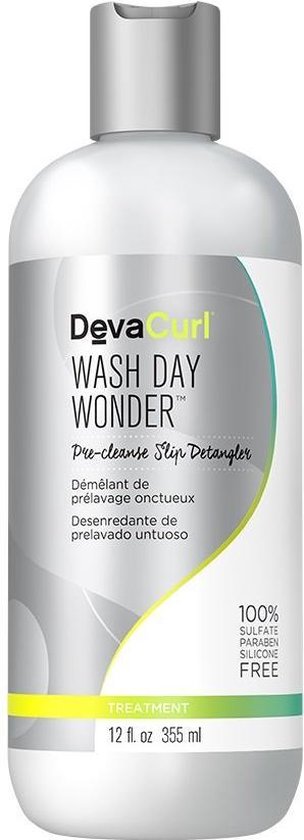 DevaCurl WASH DAY WONDER Pre-Cleanse Slip Detangler for ALL CURL TYPES ...
