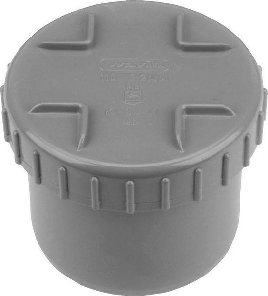 PVC Eindstuk + schroefdeksel 250mm | bol