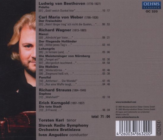 Torsten Kerl, Slovac Radio Symphony Orchestra,Ivan Anguélov - Torsten ...