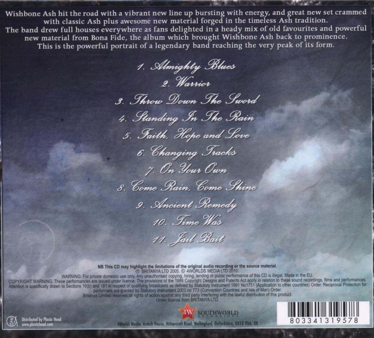 Wishbone Ash - Live On Air (CD), Wishbone Ash | CD (album) | Muziek ...