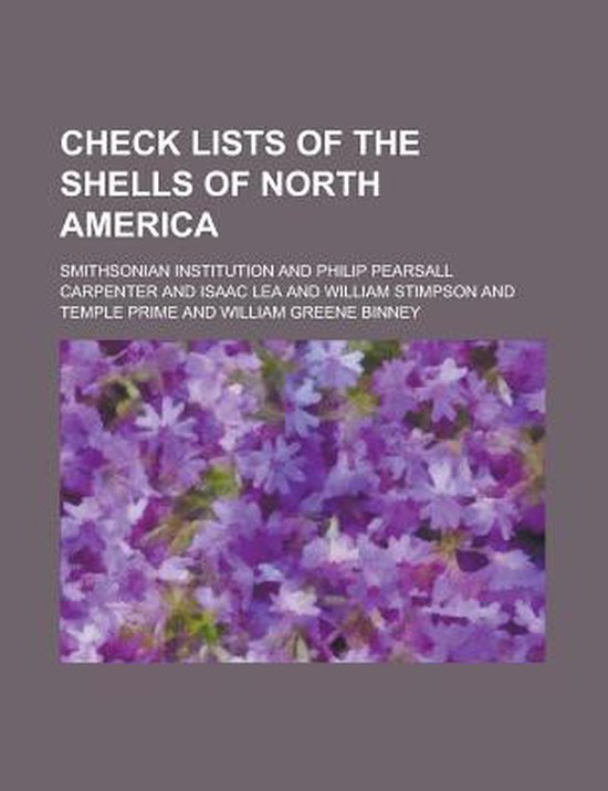 Check Lists of the Shells of North America | 9781152751088 ...