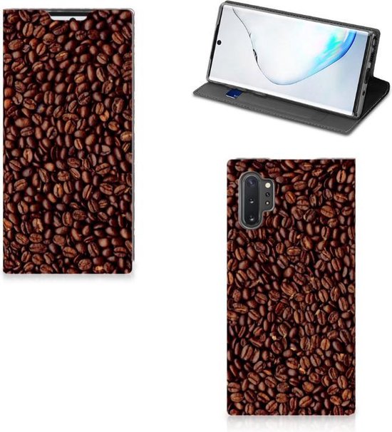 Samsung Galaxy Note 10 Plus Flip Style Cover Koffiebonen | bol.com
