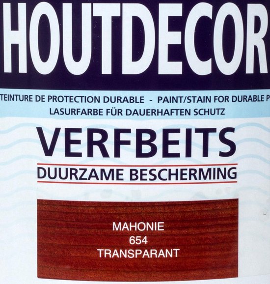 Hermadix Houtdecor Verfbeits Transparant - 2,5 liter -654 Mahonie | bol
