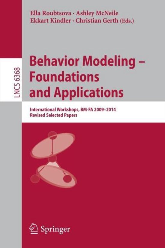 Behavior Modeling -- Foundations and Applications | 9783319219110 ...