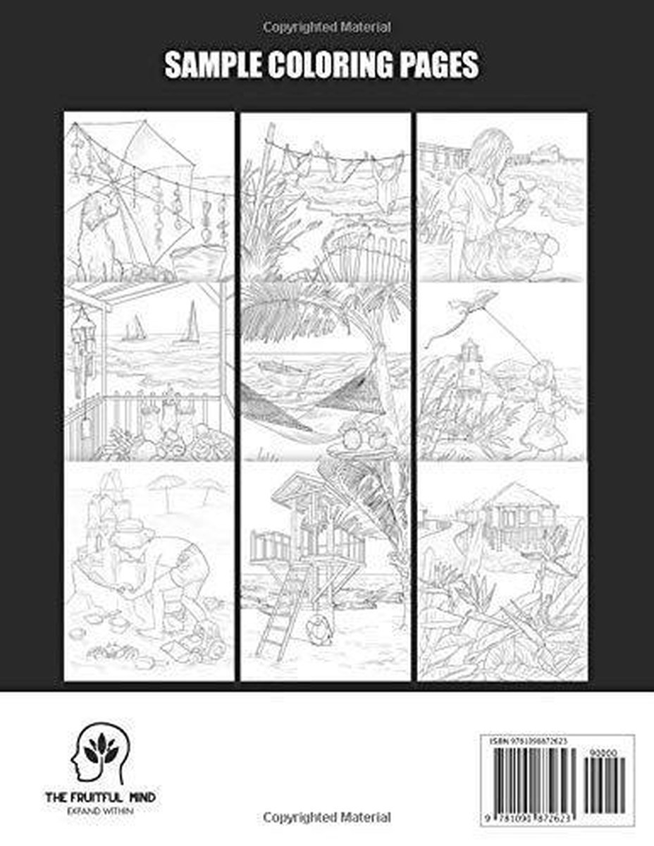 Beach Life Coloring Book, Coloring Book Cafe | 9781090872623 | Boeken ...