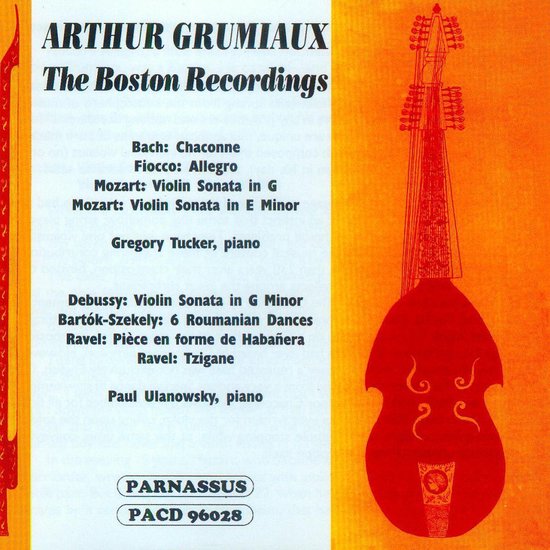 Boston Recordings: 1St Lp Recs: Bac, Arthur Grumiaux | CD (album) | Muziek | bol.com