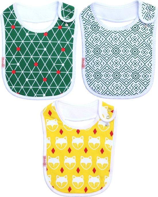 KliederZ baby slabbetjes jongen | 3 eetslabben | t/m 3 jr | hippe ...