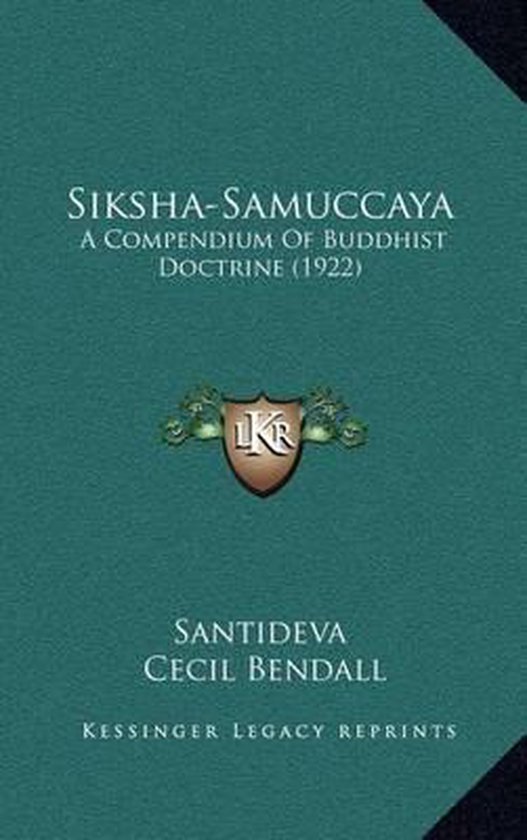 Siksha-Samuccaya, Santideva | 9781164356899 | Boeken | bol