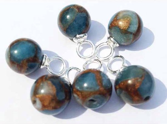 Blauwe Jade Edelsteen Hanger | bol.com