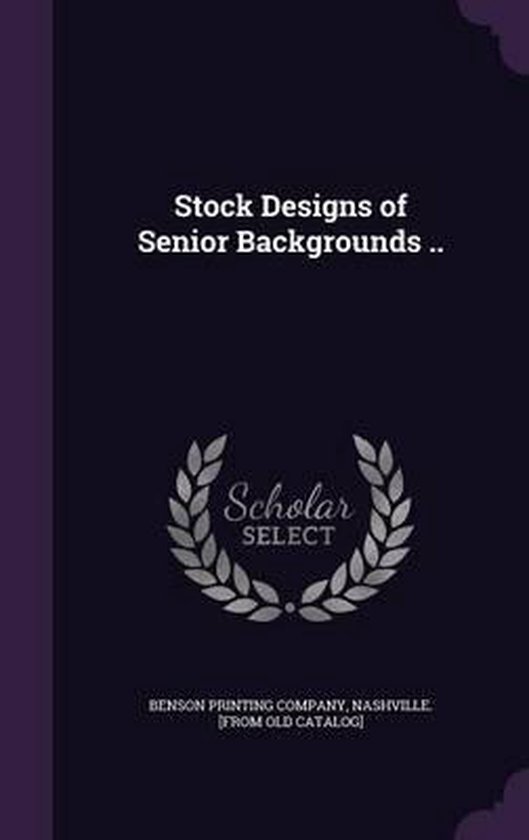 Stock Designs of Senior Backgrounds .. | 9781355563396 | Boeken | bol
