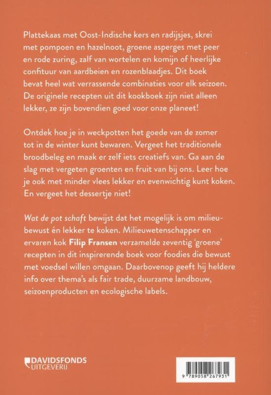 Wat de pot schaft, Filip Fransen | 9789058267931 | Boeken | bol