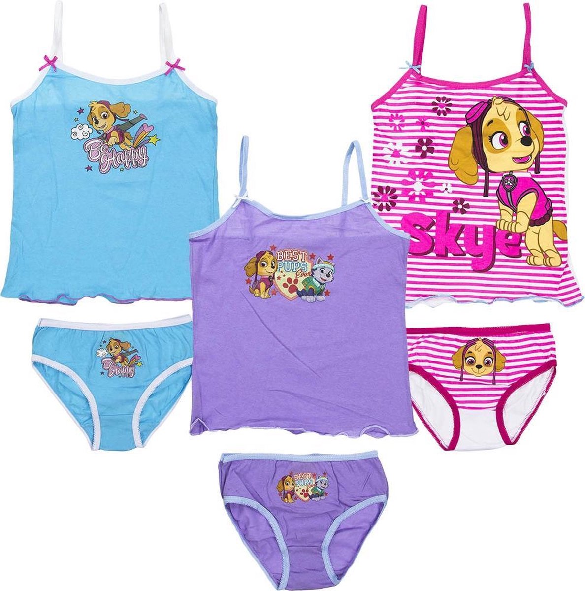Paw Patrol Skye Paars Ondergoedset Maat 92 98