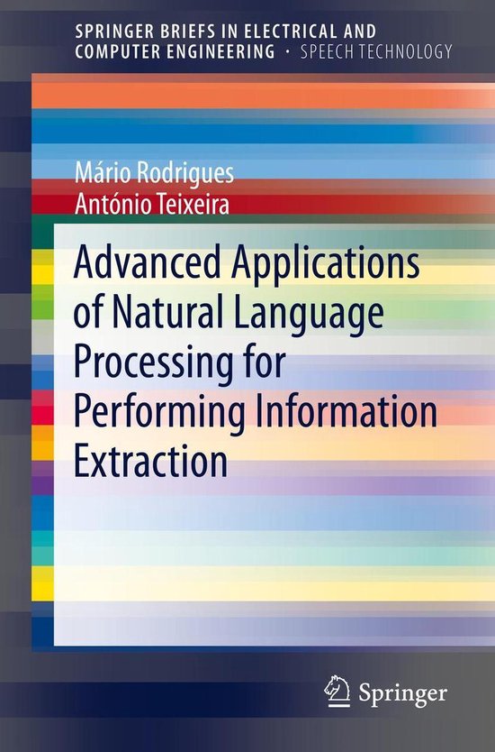 SpringerBriefs in Speech Technology - Advanced Applications of Natural Language... | bol