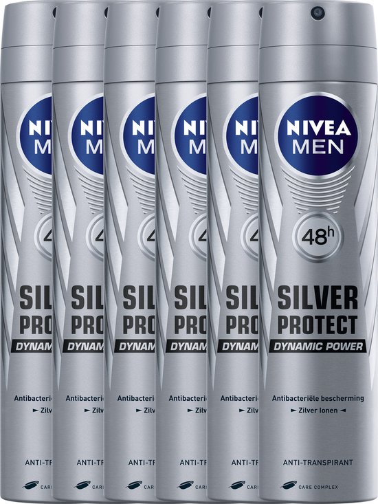 NIVEA MEN Silver Protect Dynamic Power Spray 250 ml voordeelpakket 5+1 ...