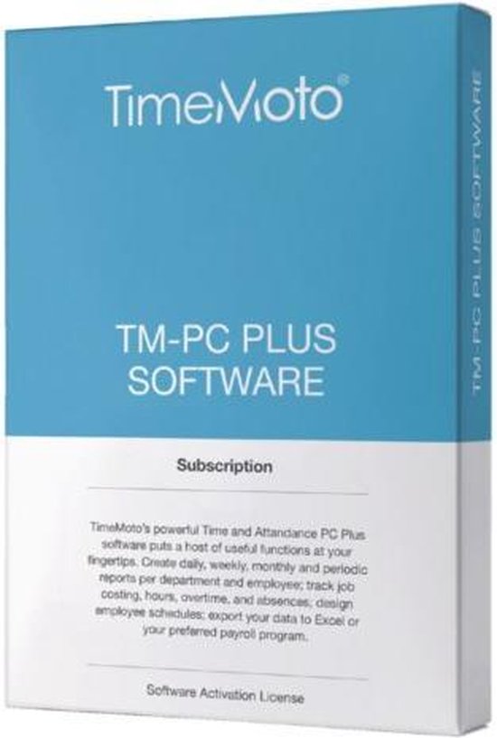 TIMEMOTO PC PLUS SOFTWARE | bol